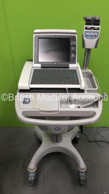 GE MAC 5500 ECG Machine on Stand with 10 Lead ECG Leads (Powers Up with ...