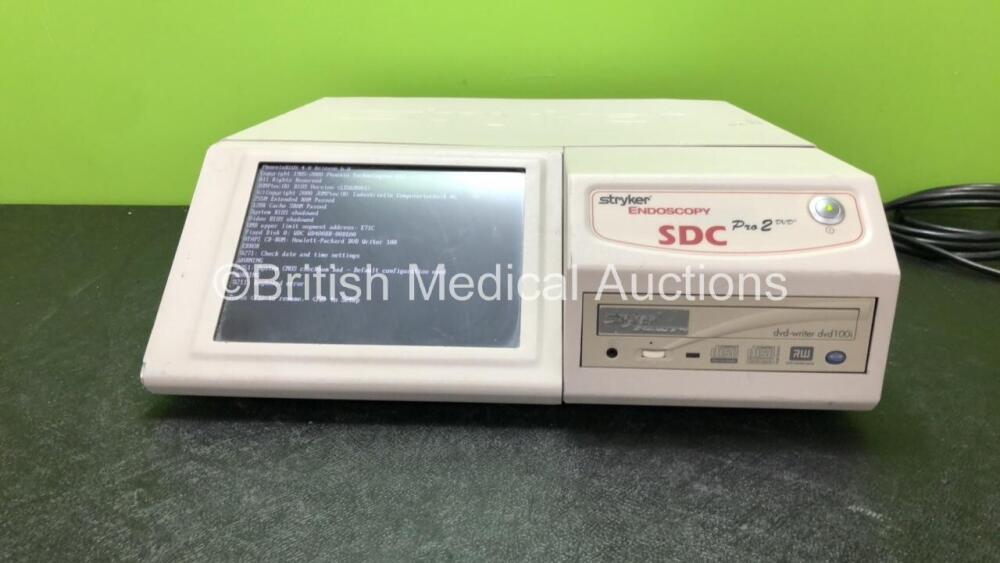 Stryker Endoscopy SDC Pro 2 DVD Image Management System (Powers Up ...