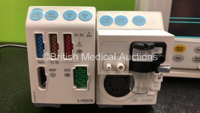 GE Datex Ohmeda Type F-CM1-05 Patient Monitor with 1 x GE E-PRESTN-00 ...
