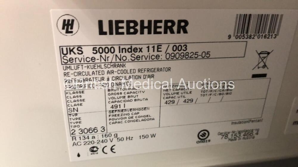 Liebherr Profi Line Air Cooled Refrigerator with Trays (Powers Up ...