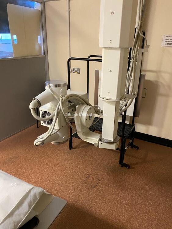 GE MPG50 X-ray Bucky System Including Elevating Table, Overhead Bucky ...