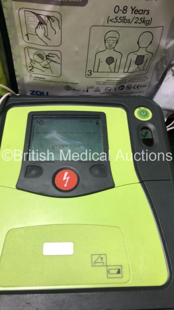 3 x Zoll AED PRO Defibrillators with 3 x Batteries, 3 x 3 Lead ECG ...