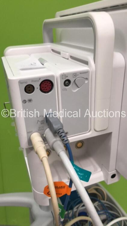 Philips IntelliVue MX550 Patient Monitor on Stand with Philips 867036 ...