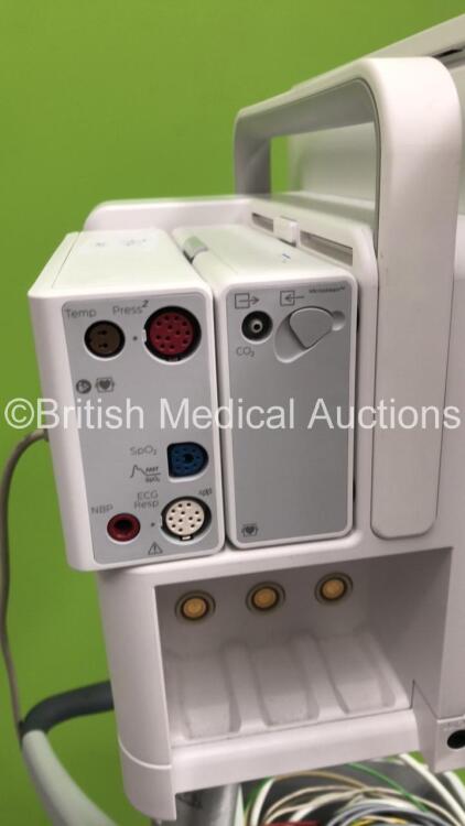 Philips IntelliVue MX550 Patient Monitor on Stand with Philips 867036 ...