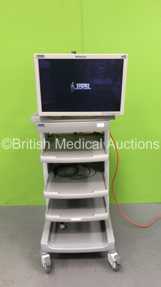 Storz Stack Trolley with Storz WideView HD Monitor (Powers Up ...