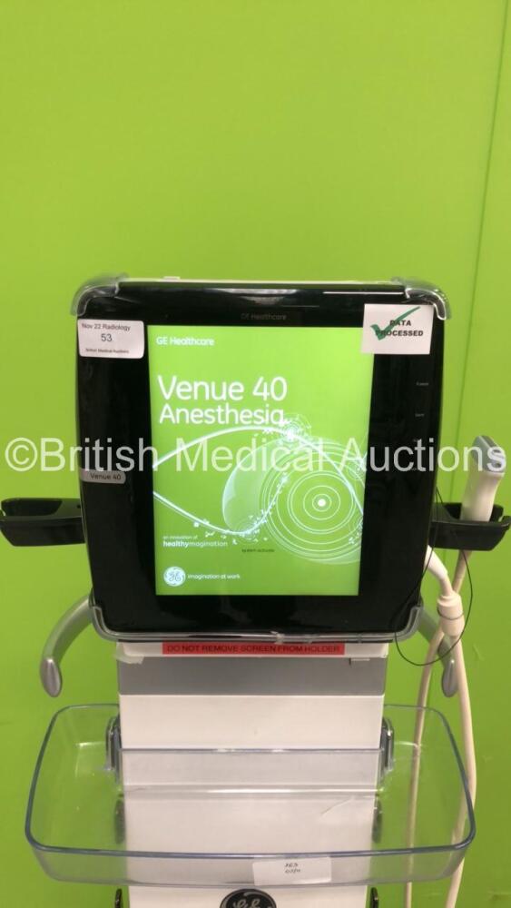 GE REF 5487523 Venue 40 Ultrasound Diagnostic Device *Mfd 02-2014* with ...