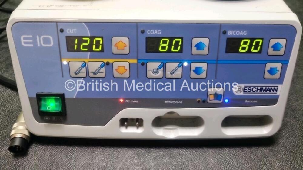 Eschmann E10 Electrosurgical / Diathermy Unit with Footswitch (Powers ...