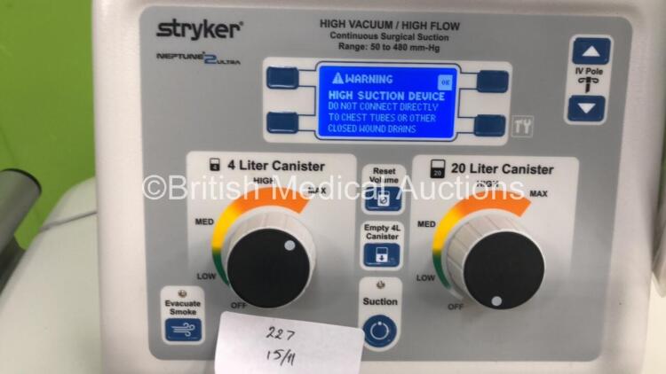 Stryker Neptune 2 Ultra High Vacuum / High Flow Continuous Surgical ...