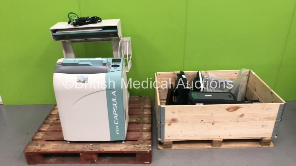 Fujifilm FCR Capsula XLII CR Reader with Desk, 7 x Cassettes and ...