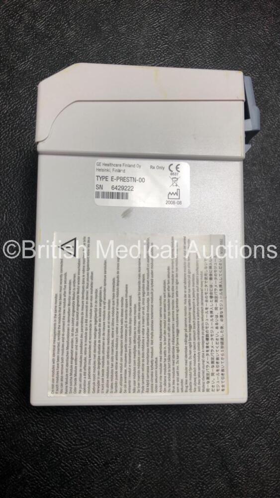 GE Datex Ohmeda Compact Anesthesia Monitor with 1 x Datex Ohmeda E ...