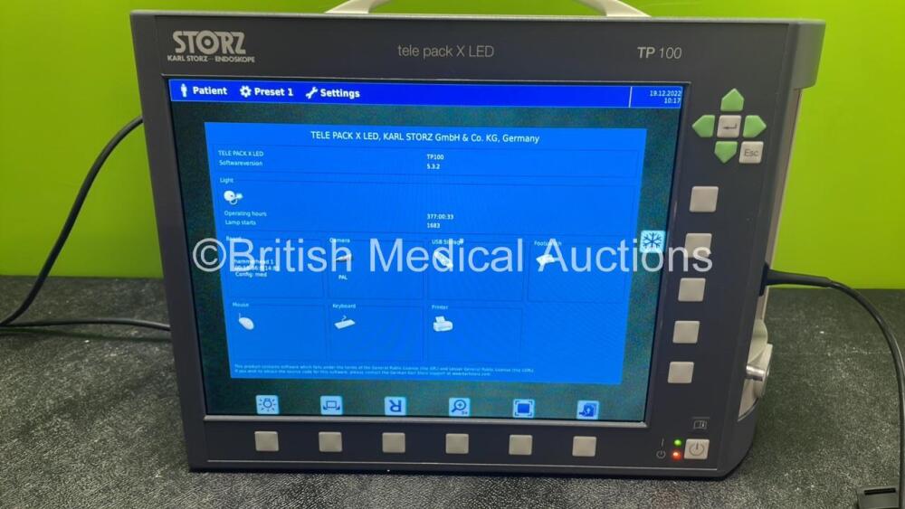 Karl Storz Endoskope TP 100 tele pack X LED Endoscopic Imaging System ...