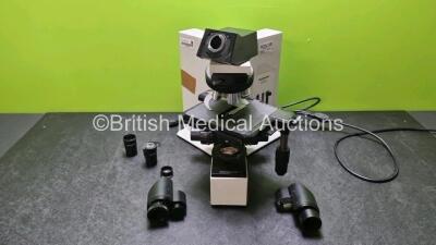 Olympus BX50F4 Benchtop Microscope with Ach 10 x / 0.25 p Optic, Ach 40 ...