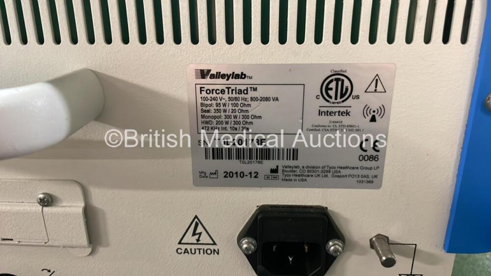 Covidien Valleylab Force Triad Electrosurgical Unit Software Version 3. ...