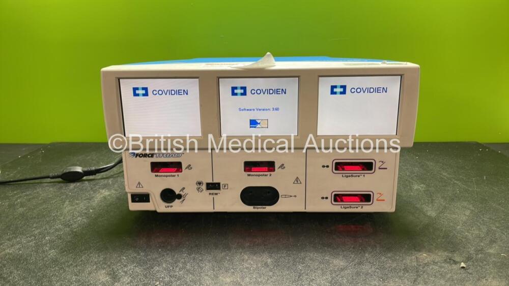 Covidien Valleylab Force Triad Electrosurgical Unit Software Version 3. ...