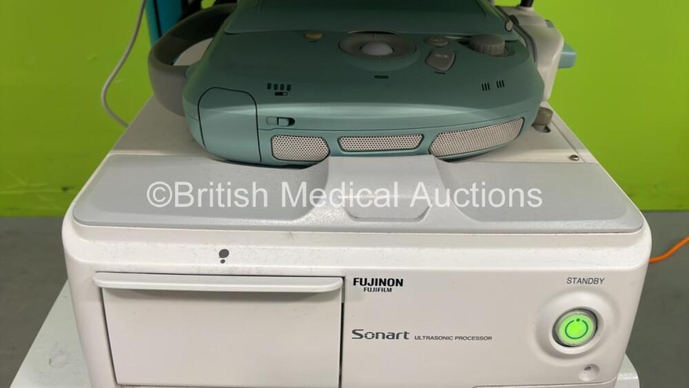 Aquilant Endoscopy Stack Trolley with Fujifilm Monitor, Fujinon ...