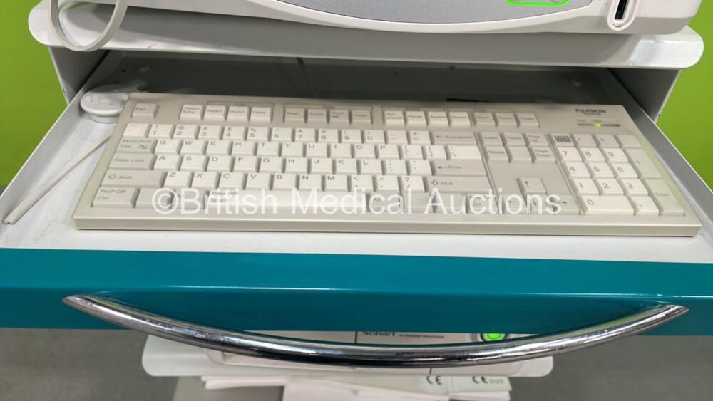 Aquilant Endoscopy Stack Trolley with Fujifilm Monitor, Fujinon ...