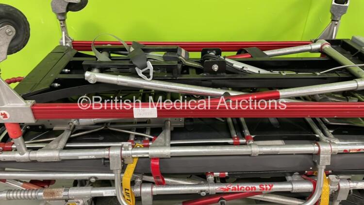 2 x Ferno Falcon Six Hydraulic Ambulance Stretchers with Mattresses ...