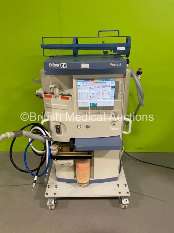 Drager Primus Anaesthesia Machine Software Version 4.21.00 - Operating ...