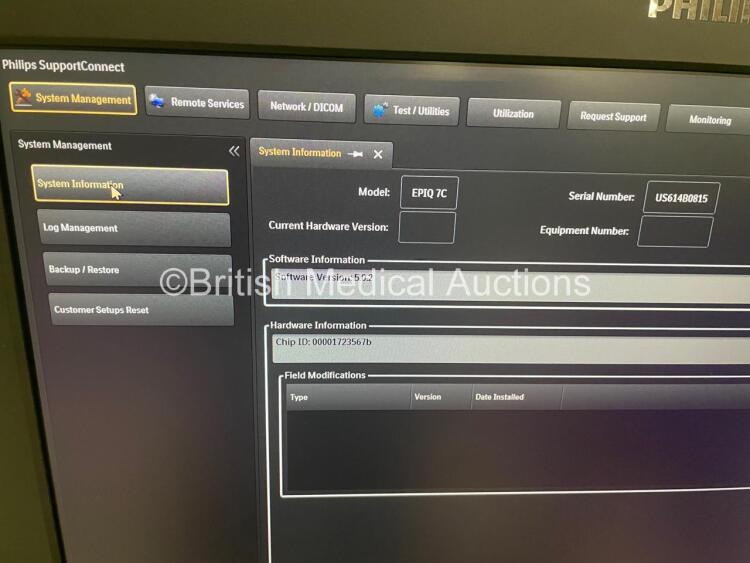 Philips Matrix Epiq 7C Flat Screen Ultrasound Scanner Ref 989605386721 ...