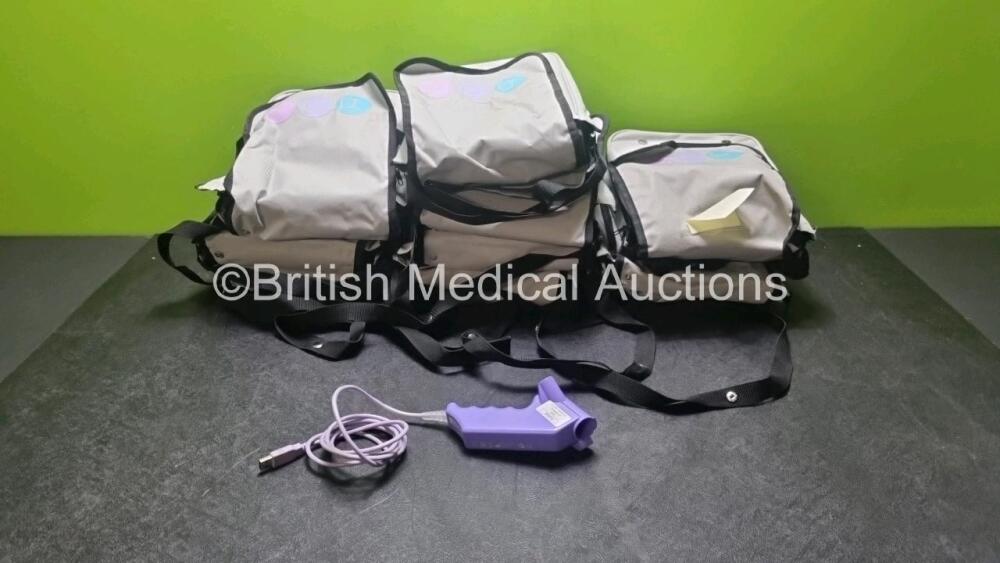 10 x NDD Easy On-PC (TrueFlow) PC Based Spirometers in Carry Cases ...