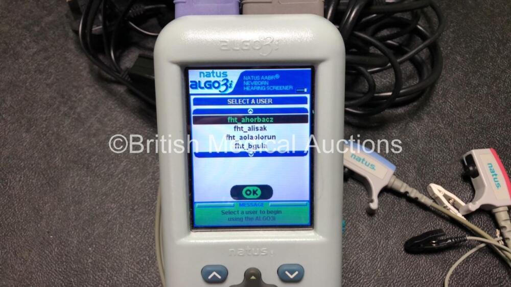 Natus ALGO 3i Newborn Hearing Screener with Power Supply and ...