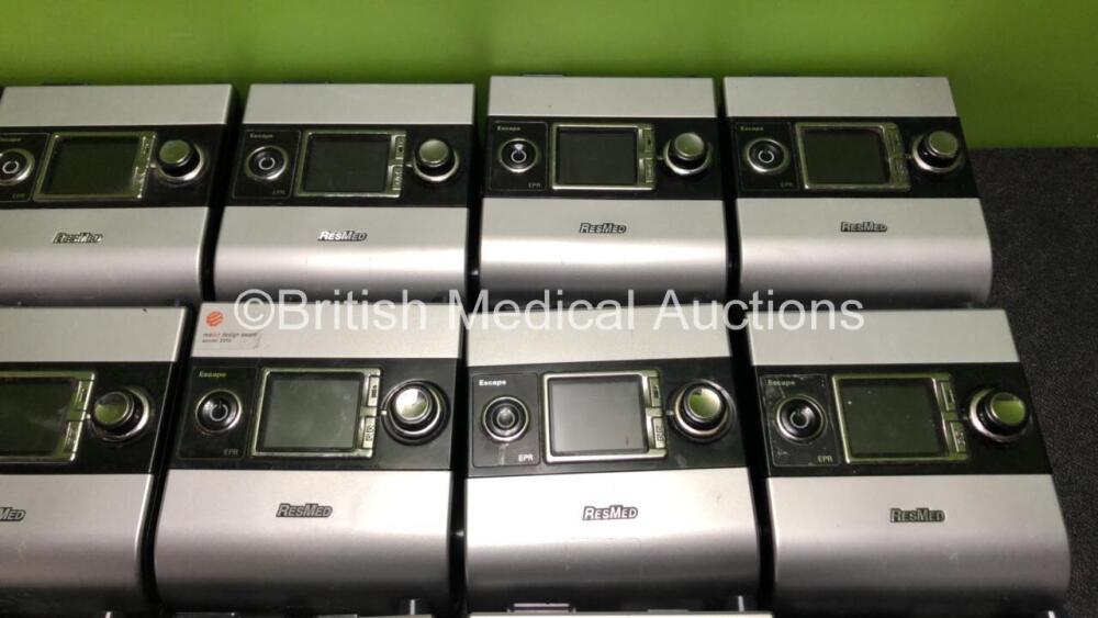 18 x ResMed S9 Escape CPAP Units (1 x Missing Dial, 3 x Damage to ...