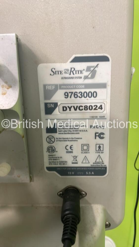 Bard Site Rite 5 Ref 976300 Ultrasound System on Stand with 1 x Bard ...
