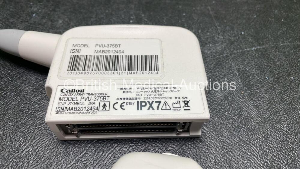 Canon PVU-375BT Convex Array Transducer / Probe *SN MAB2012494 ...