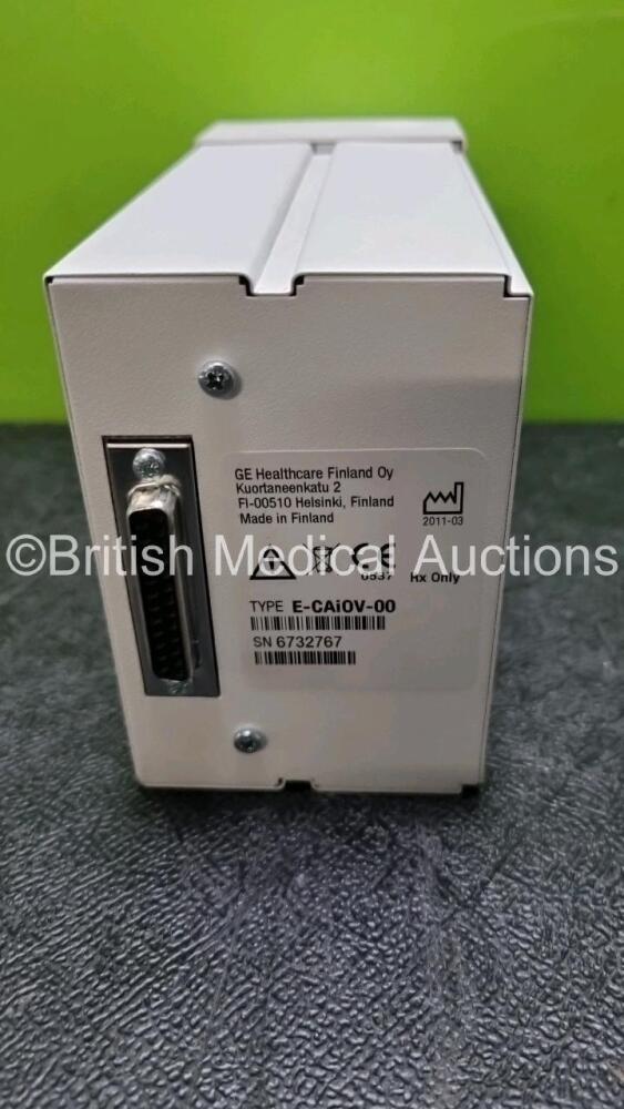 GE E- CAiOV Gas Module with Spirometry Options and D-fend Water Trap ...