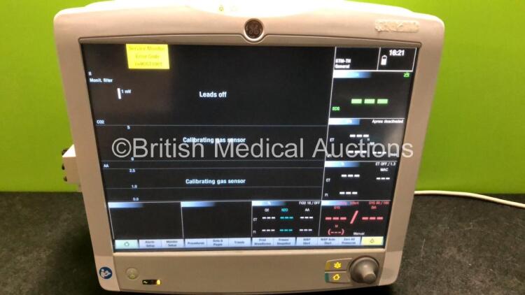 GE B650 Touch Screen Patient Monitor *Mfd 2017* with 1 x GE E-CAiOV Gas ...