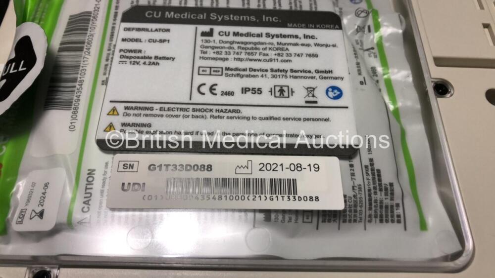 CU Medical System IPAD SP Series CU-SP1 Defibrillator with Accessories ...