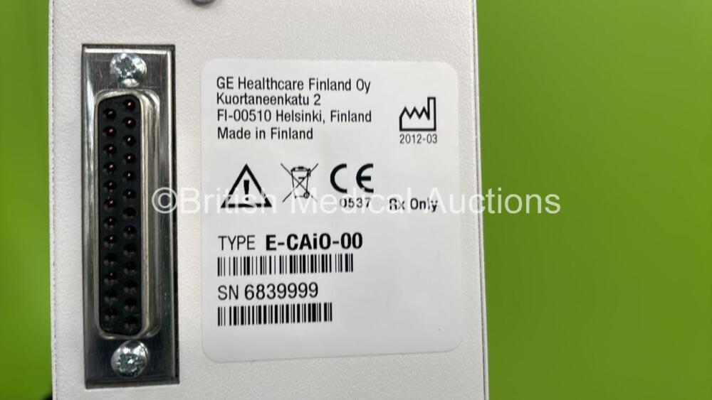 Datex-Ohmeda Avance CS2 Anaesthesia Machine Software Version 10.01 with ...