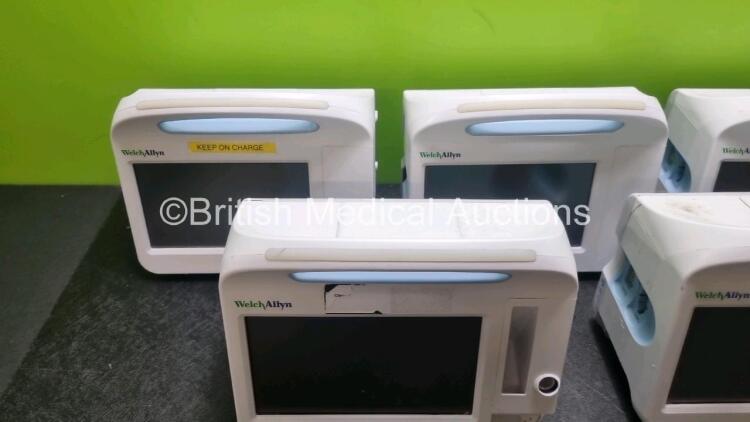 5 x Welch Allyn 6000 Series Vital Signs Monitors Including SpO2 and ...