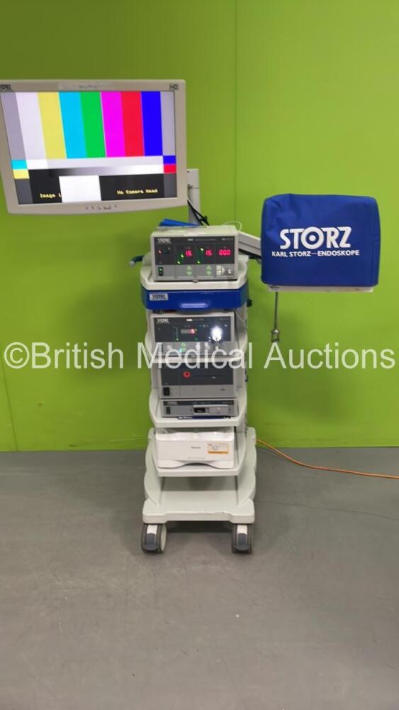 Storz Stack Trolley with Storz WideView HD Monitor, Storz 200903 31 ...