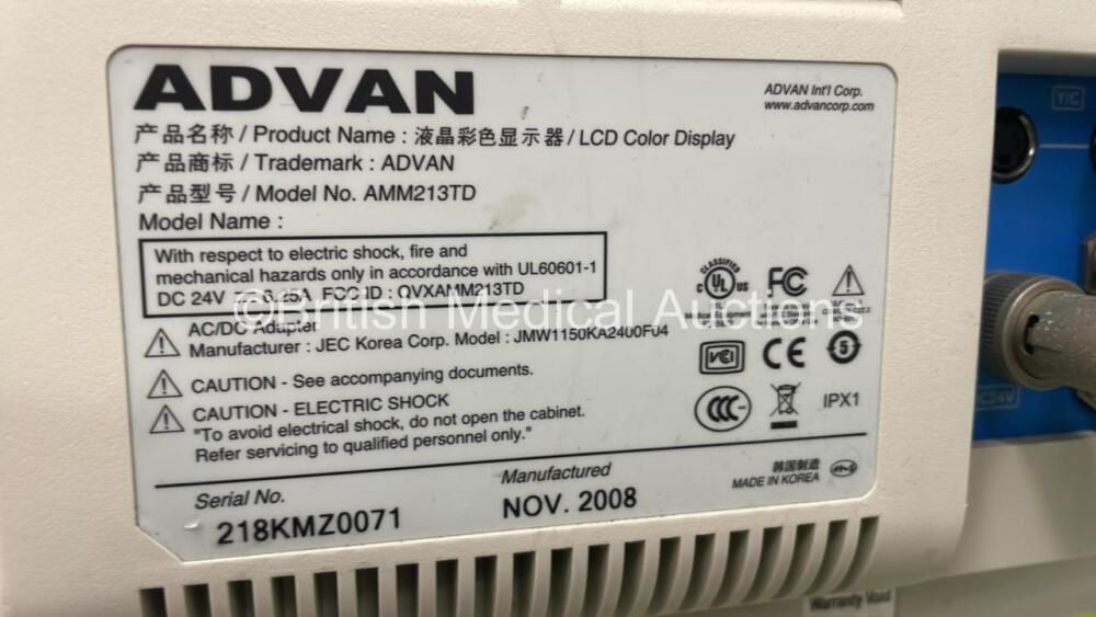 Olympus Stack Trolley with Advan Monitor, Olympus OES UHI-3 Insufflator ...
