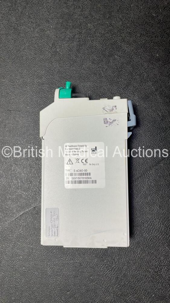 GE Datex Ohmeda Compact Anesthesia Monitor with 1 xs GE E-sCAiO Gas ...