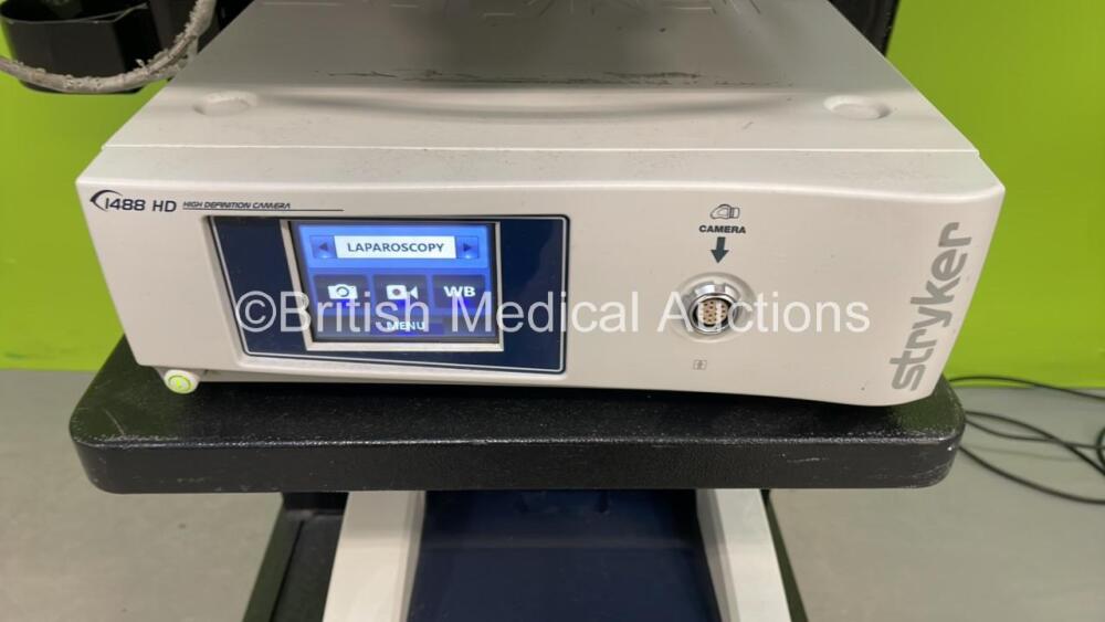 Stryker Stack Trolley (No Power Lead) with 2 x Stryker Vision Elect HD ...