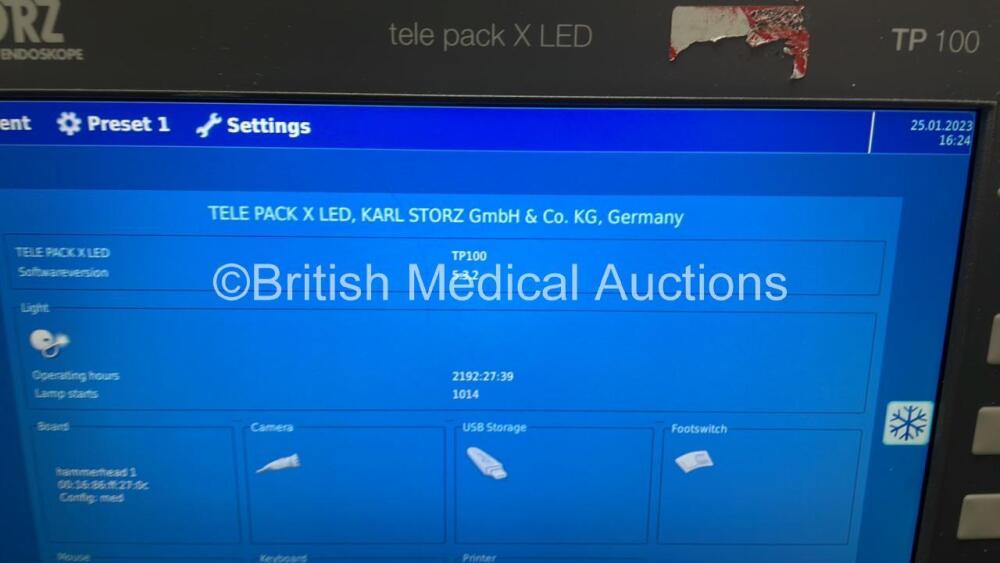 Karl Storz Endoskope TP 100 tele pack X LED Endoscopic Imaging System ...