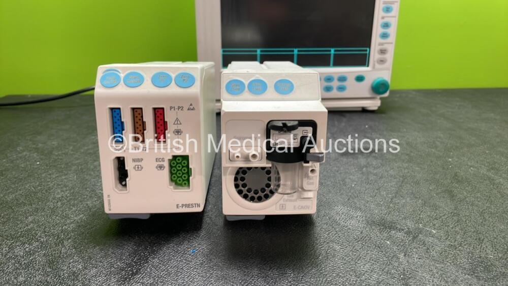 GE Datex Ohmeda Compact Anesthesia Monitor with 1 x GE E-CAiOV Gas ...