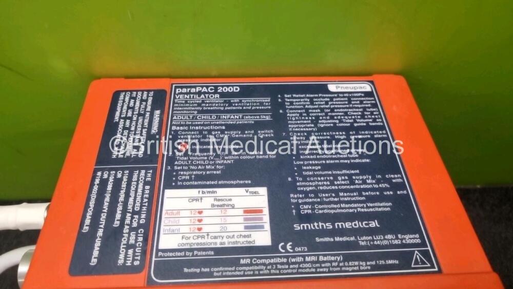 3 x Pneupac paraPAC 200D Ventilators (All MRI Compatible) | February ...