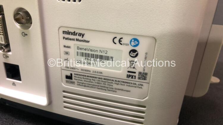 Mindray BeneVision N12 Patient Monitor *Mfd - 12/04/2020* Software ...