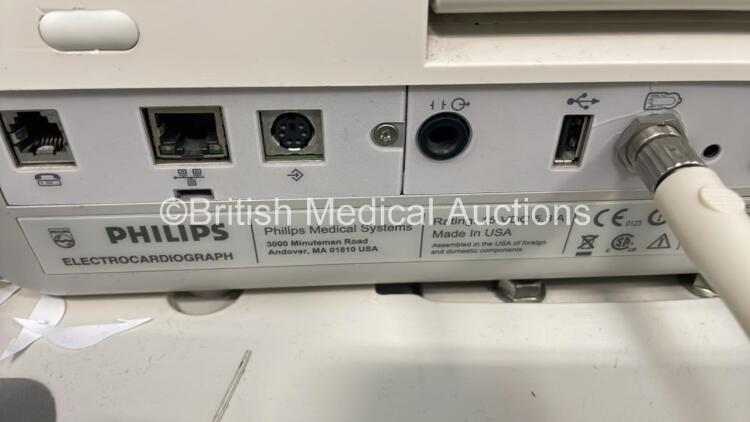 Philips PageWriter TC70 ECG Machine on Stand with 10 Lead ECG Leads (Powers Up with 1 x Missing ...