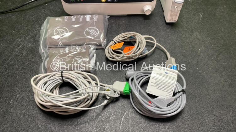 GE B125 Patient Monitor Including ECG, NIBP, SpO2, T1, T2, IBP1and IBP2 ...