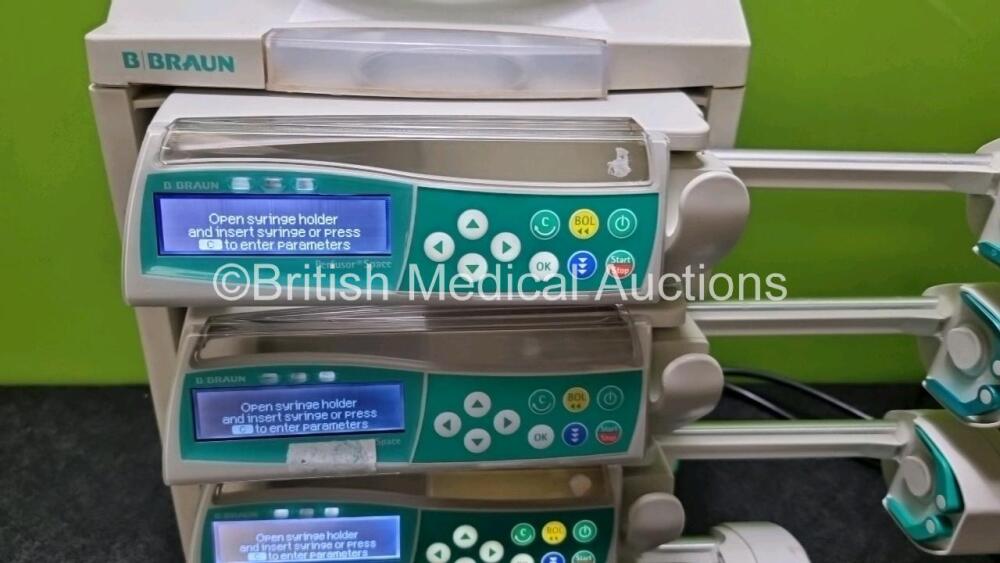 4 x B Braun Perfusor Space Syringe Pumps with 1 x B.Braun Space Docking ...
