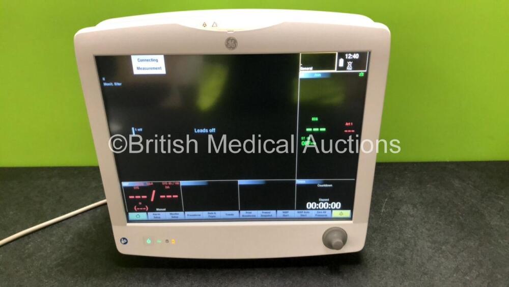 GE Carescape B650 Touch Screen Patient Monitor *Mfd - 2019* with 1 x GE ...