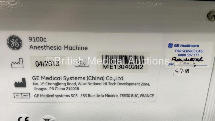 Datex-Ohmeda 9100c Anaesthesia Machine Version 1.2 with Philips Module ...