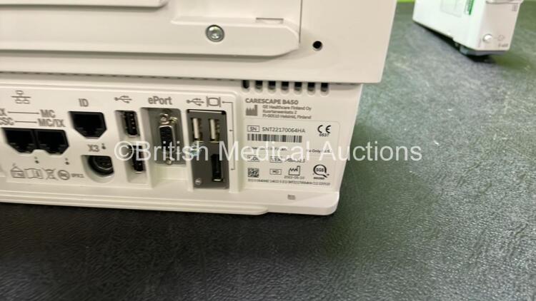 GE B450 Carescape Patient Monitor *Mfd 05/2022* with 1 x GE REF 2016793 ...