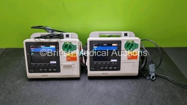 2 x Philips Heartstart XL Defibrillator Including Pacer, ECG and ...