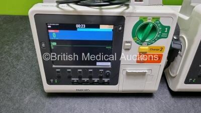 2 x Philips Heartstart XL Defibrillator Including Pacer, ECG and ...