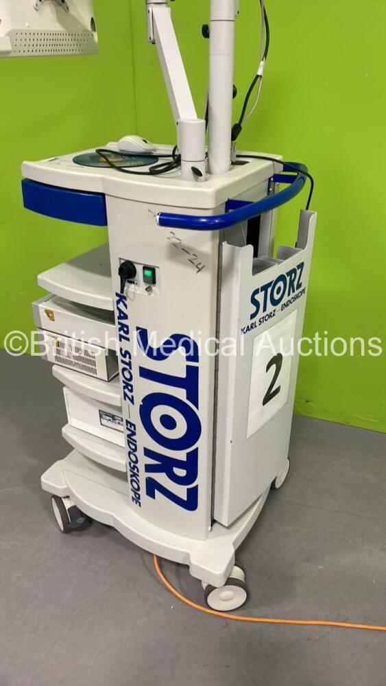 Karl Storz Stack Trolley with Storz 200903 31 Touch Screen Monitor ...